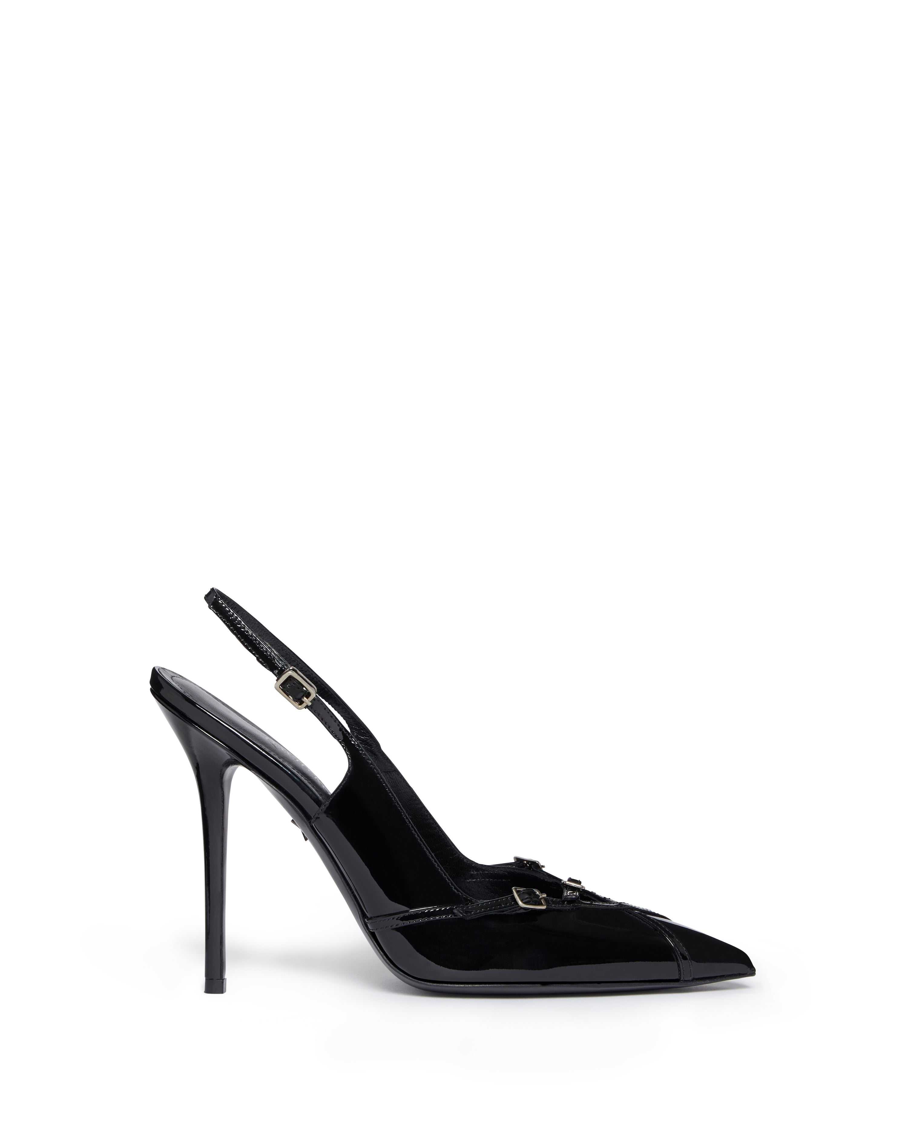 FIN BUCKLE DETAIL SLINGBACK HEELS – David Koma